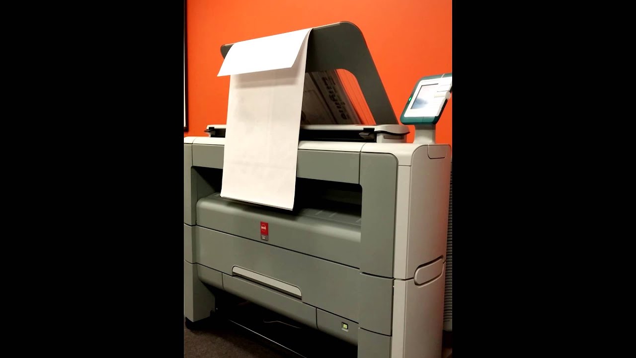 Océ Plotwave 300 Stacking Demonstration - YouTube