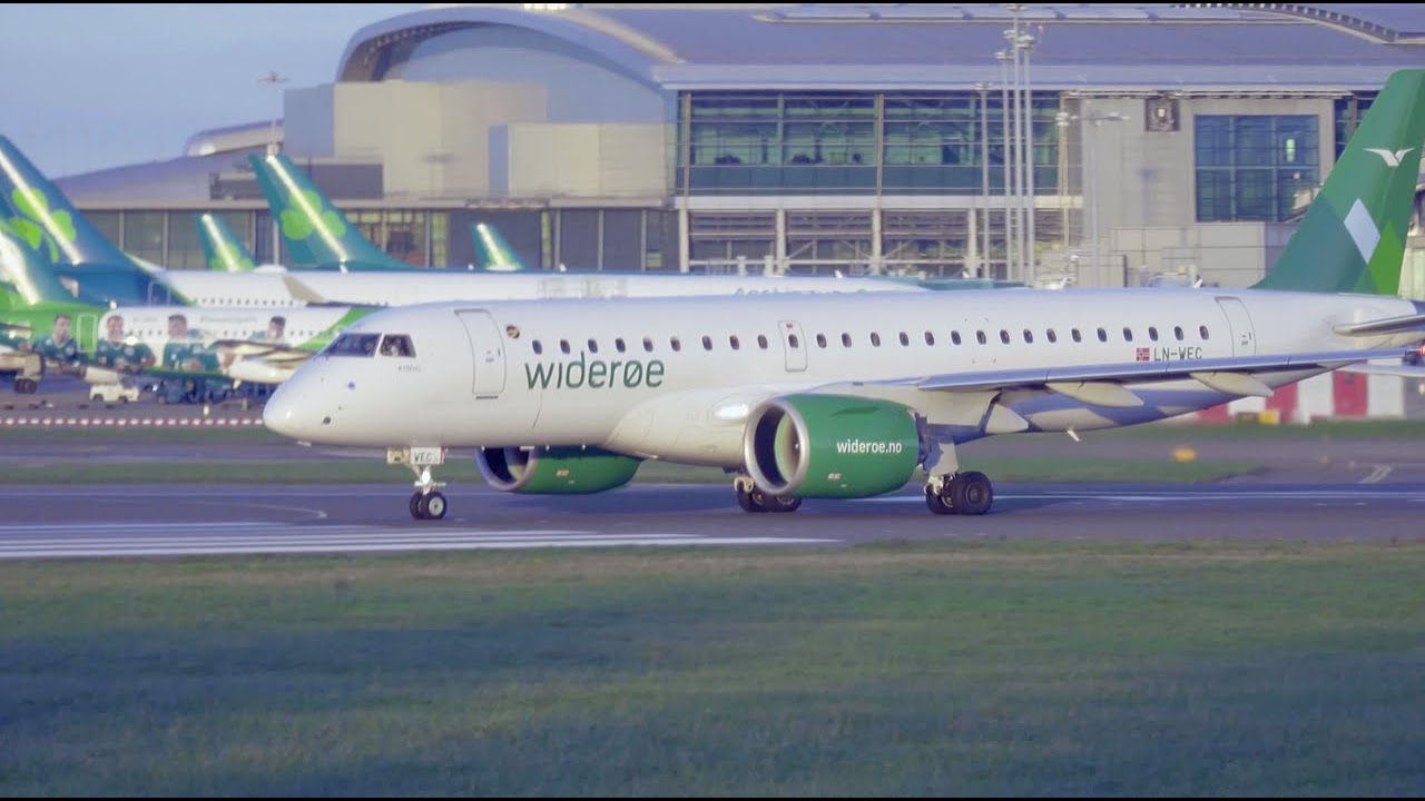 Wideroe Embraer E190 E2 Dublin DUB - Oslo OSL WF7619 18 Nov 2022 15:52 ...