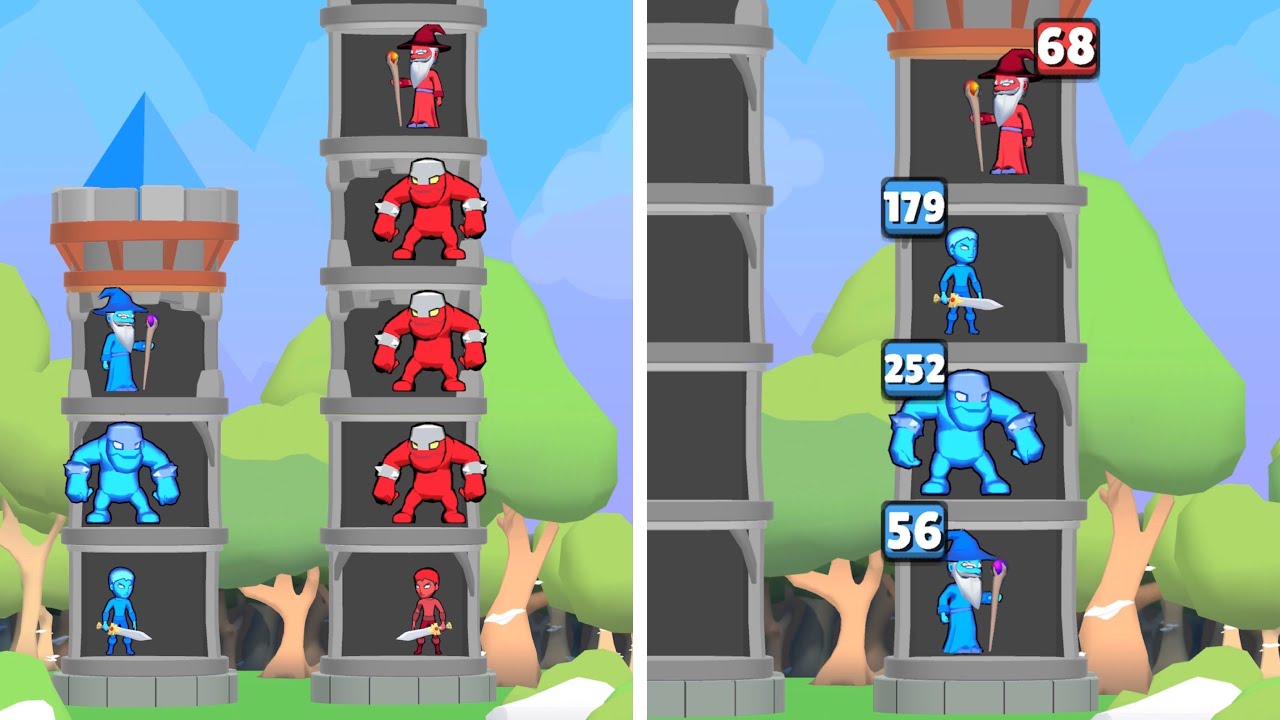 Hero Tower War: Castle Defense - All Levels Gameplay Android, iOS - YouTube