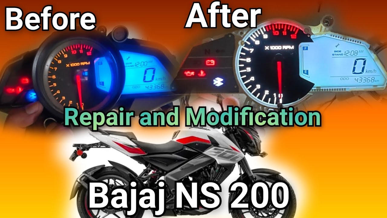BIKE Meter Repair and Modification Bajaj Pulsar NS 200 #bikelife #rider ...