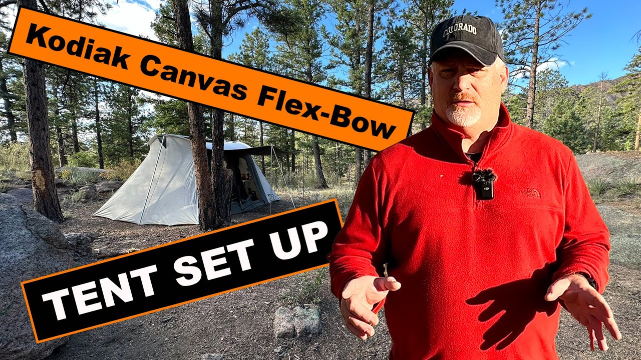 Kodiak Canvas Flex-Bow Tent Setup - YouTube
