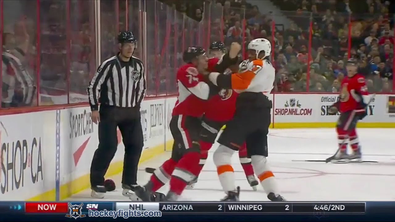 Wayne Simmonds vs Mark Borowiecki Nov 21, 2015 - YouTube