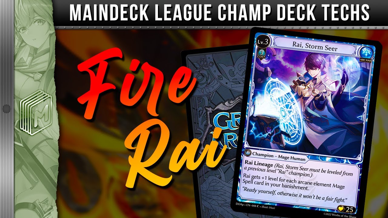 Controlled Burn! Grand Archive TCG League Champ Deck Tech - Fire Rai by ...