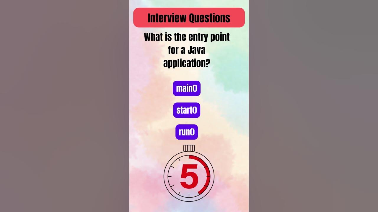 Java Interview Quiz 16 Test Your Knowledge 5 Second Challenge 🚀 Interview