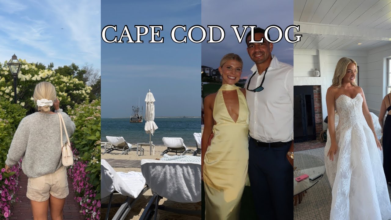 CAPE COD VLOG: travel day, Gretchen & Max’s wedding *the best weekend* - YouTube