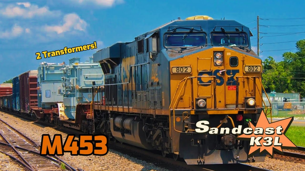 CSX 802 Leads M453 With A Sandcast K3L & 2 Transformers! - YouTube