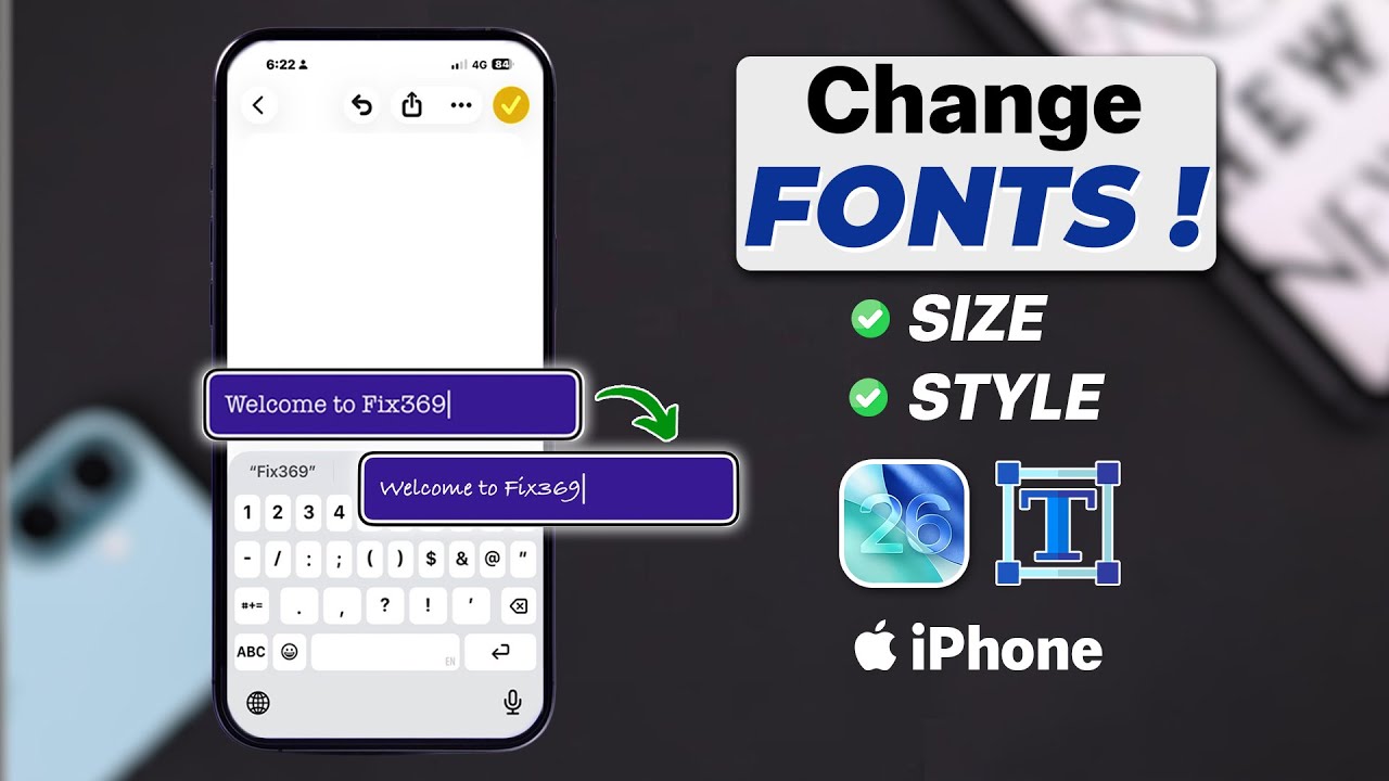 iOS 26 - How to Change Font Style on iPhone! - YouTube