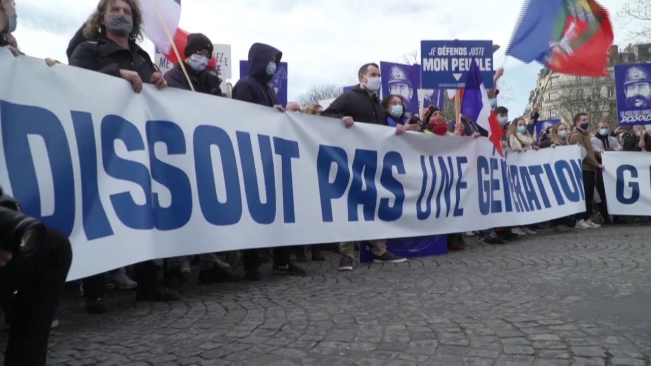 Dozens protest dissolution of far-right Generation Identity group in ...