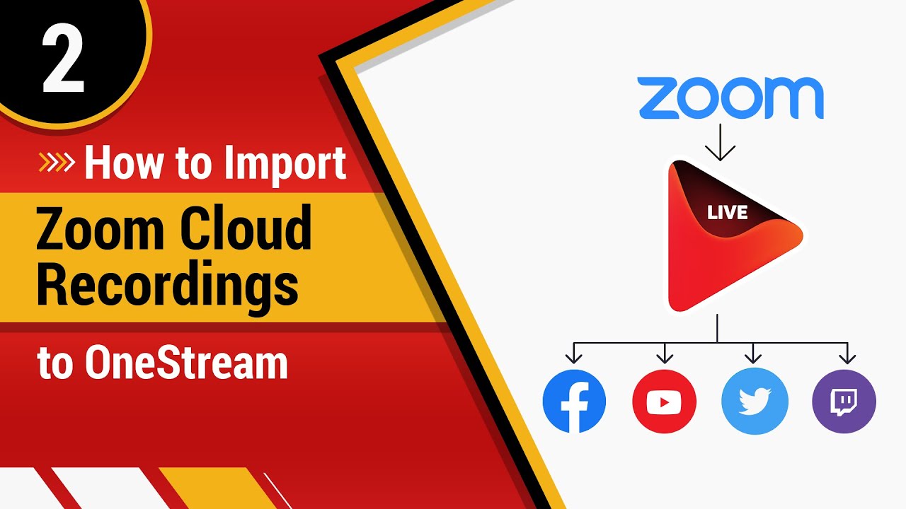 How to import zoom recordings to live stream on social media platforms ...
