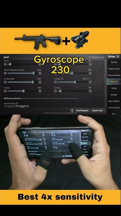 M416🔥4X Zero Recoil sensitivity | 4x no Recoil Spray | 4x Zero Recoil Sensitivity with Gyroscope ...