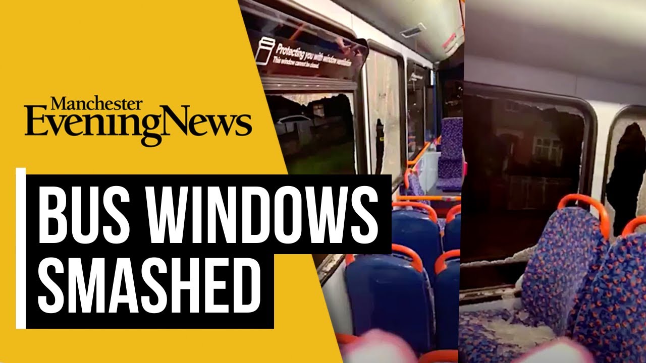 Passenger stunned after being let on bus with 'every window smashed' on ...