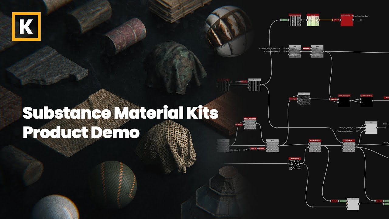 Demo - Substance Material Kits by KitBash3D - YouTube