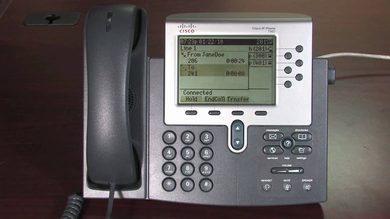 Cisco 7900 series Phone Tutorial, Chapter 6: Transferring - YouTube