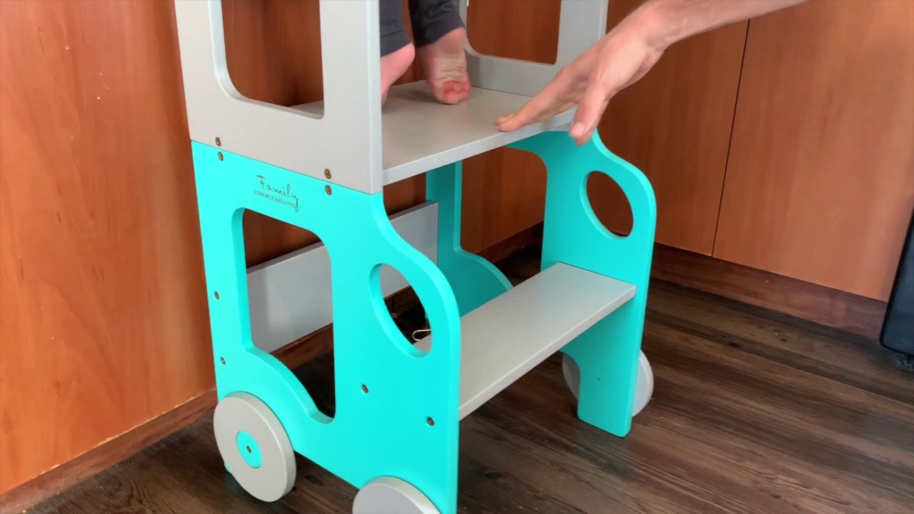 Toddler In Family Stool/Table Review - Jeff the Baby Dude - YouTube