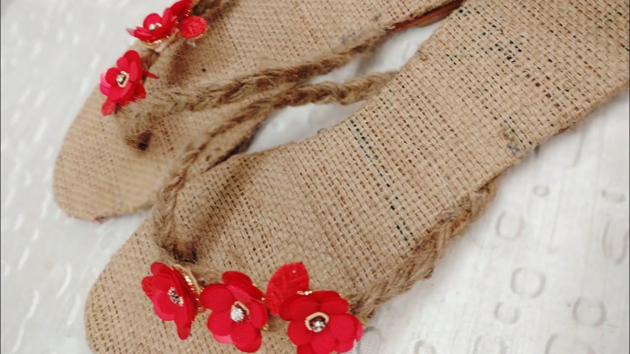 Best out of waste/jute slipper - YouTube