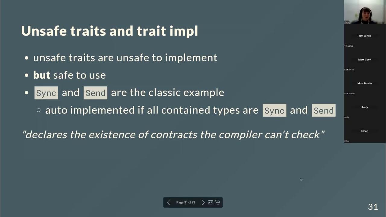 Unsafe Rust (Rust for Rustaceans Book Club: Chapter 9) - YouTube