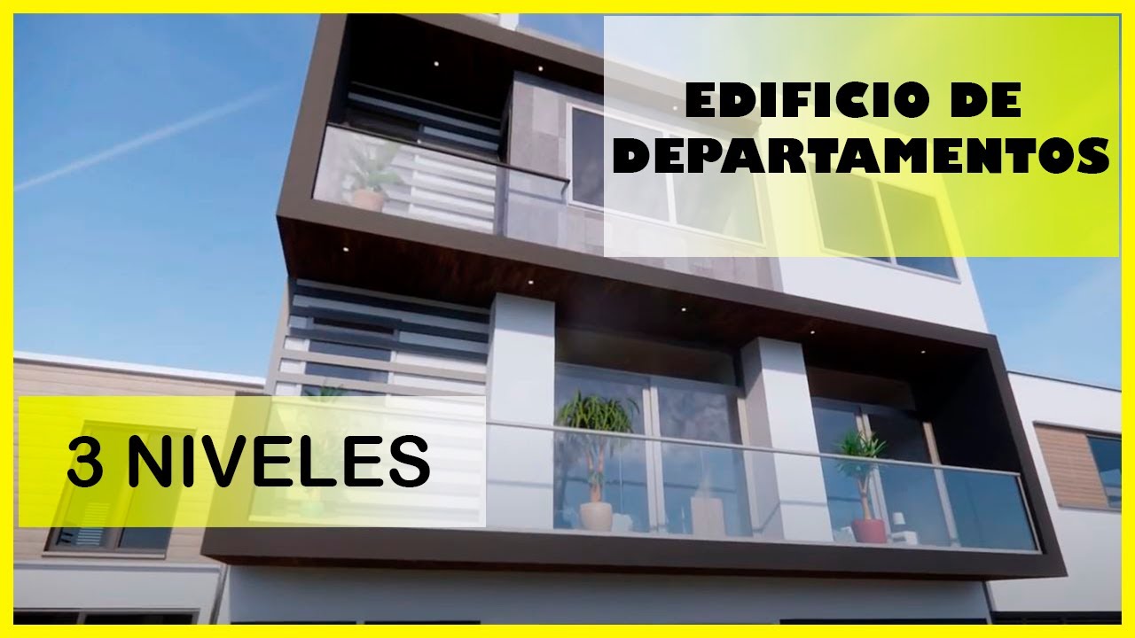 🔴EDIFICIO DE DEPARTAMENTOS DE TRES NIVELES/ RECORRIDO VIRTUAL EXTERIOR E INTERIOR - YouTube