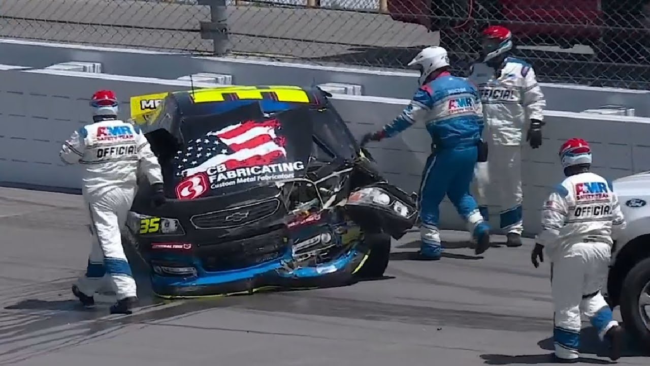 Greg Van Alst HARD Crash - 2023 General Tire 200 - YouTube