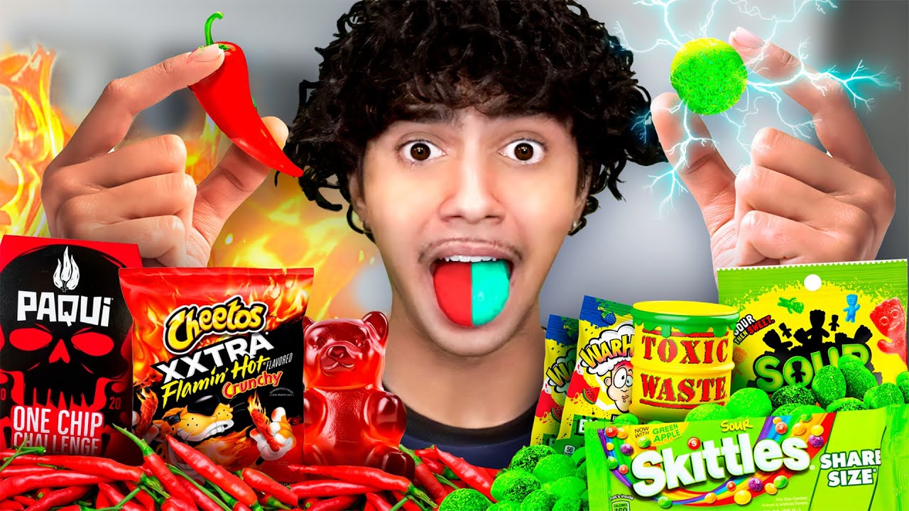 Eating the World’s SPICIEST vs SOUREST Food - Challenge - YouTube