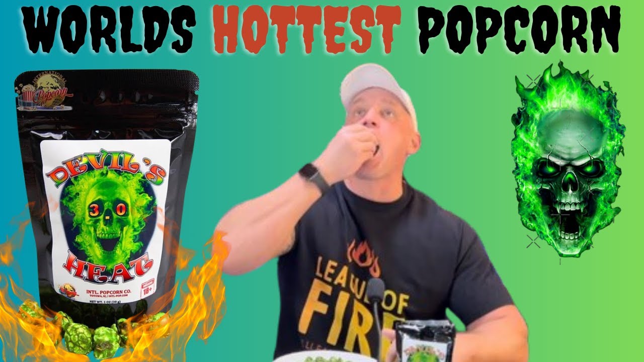 Attempting the Devil's Heat 3.0: World's Spiciest Popcorn - YouTube