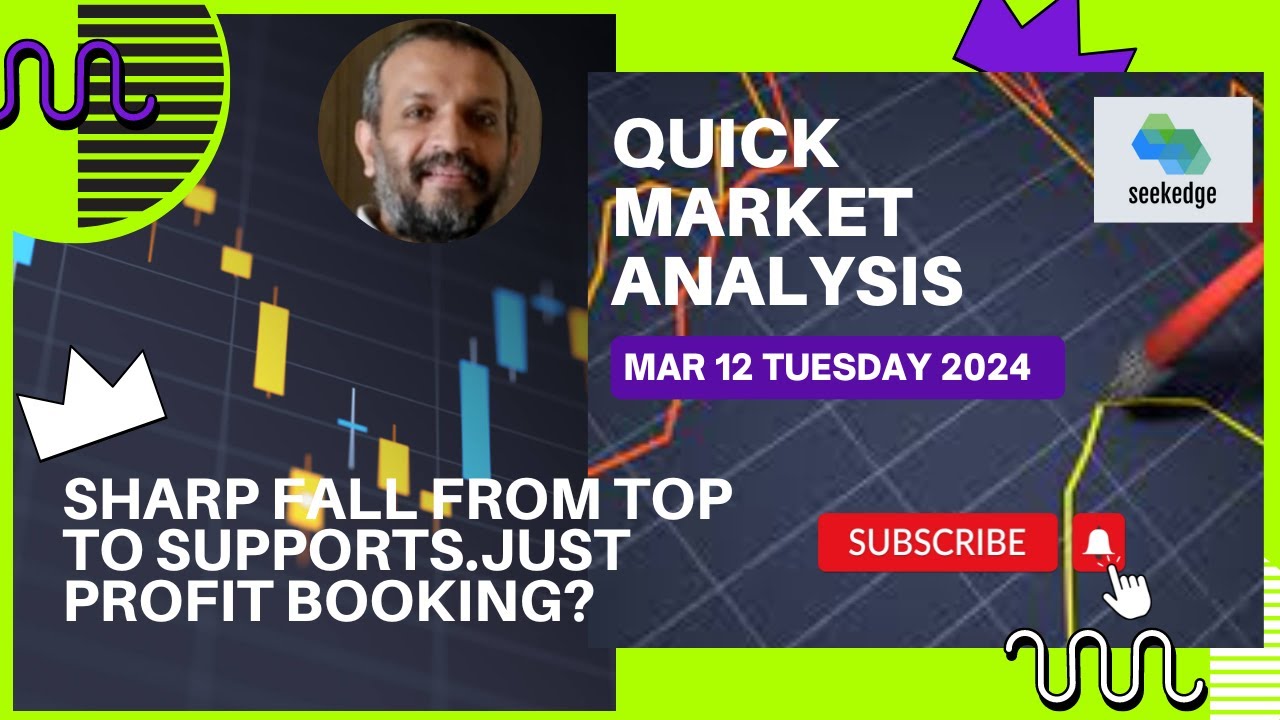 SHARP FALL TO SUPPORTS.JUST PROFIT BOOKING? :Daily Stock Market ...