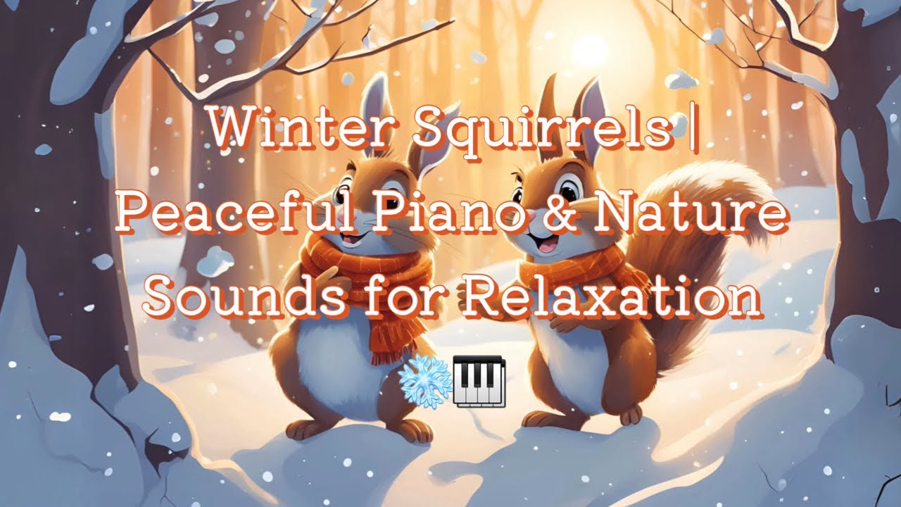 Winter Squirrels | Peaceful Piano & Nature Sounds for Relaxation ️🎹 ...