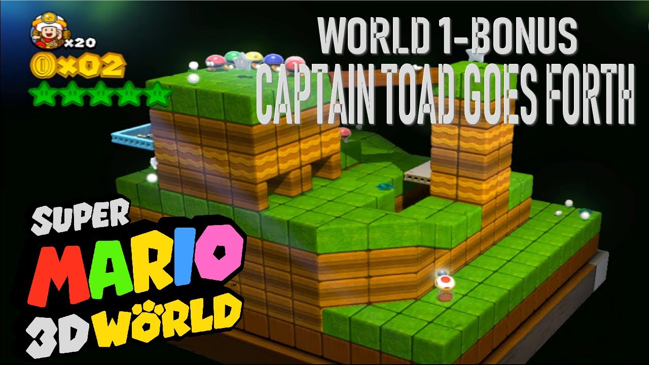 Super Mario 3D World | World 1- Toad | Captain Toad Goes Forth | Mario ...
