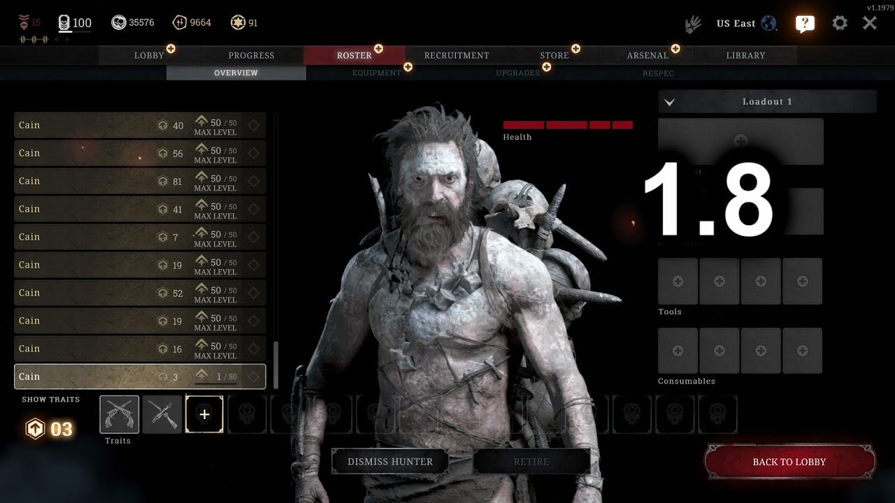 Hunt: Showdown - Cain before and after 1.8 - YouTube