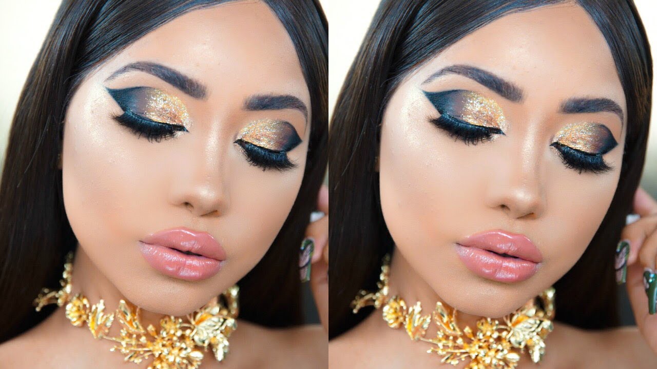 GLAM AF HOLIDAY MAKEUP TUTORIAL | Melly Sanchez - YouTube