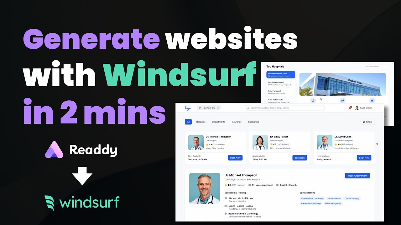 Create PROFESSIONAL website with Windsurf in 2 minutes - YouTube