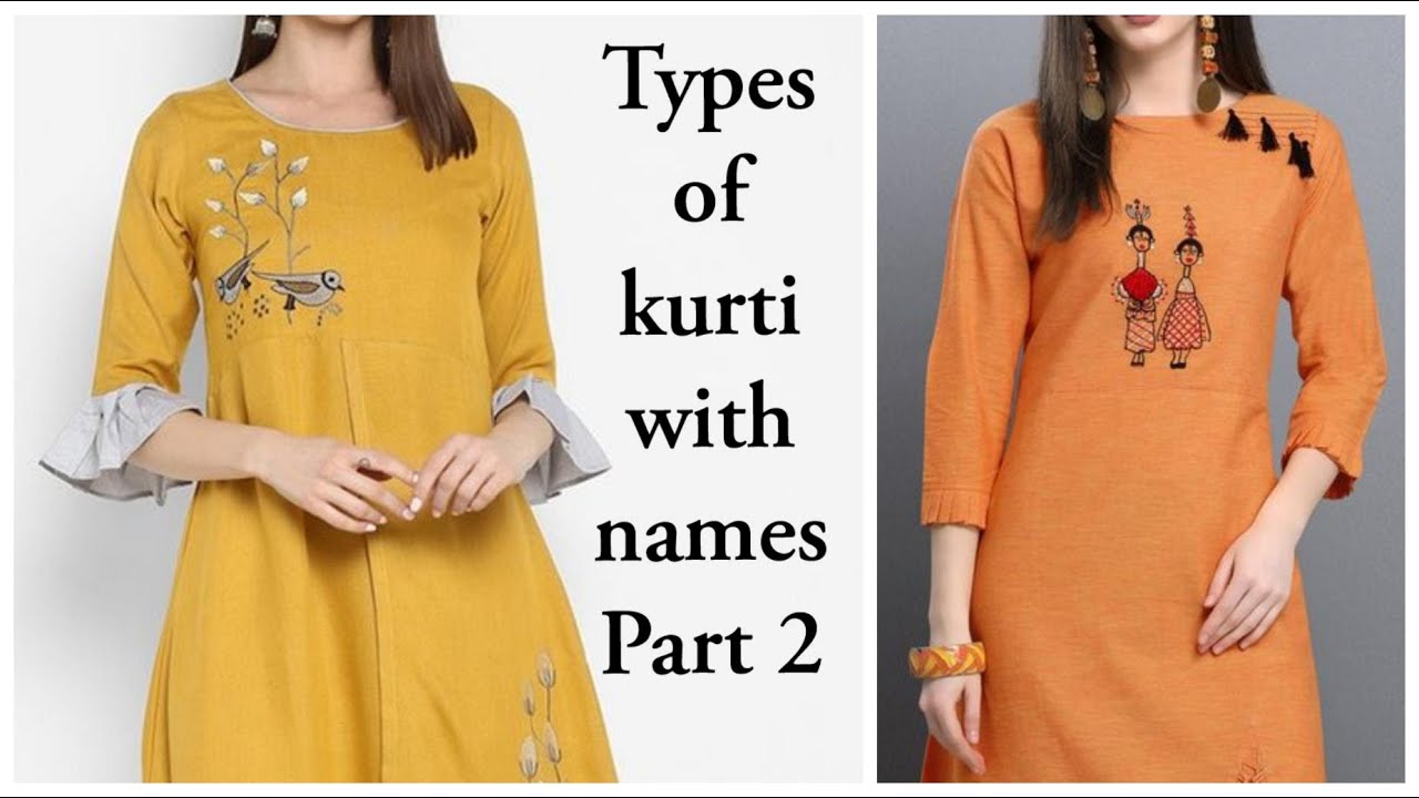Different types of kurti design with names part 2,stylish long kurti ...