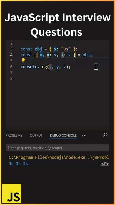 Tricky JavaScript Interview Questions | #0106 #coding #javascript - YouTube