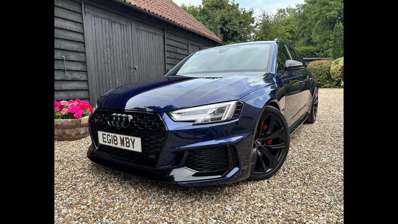 Audi RS4 2.9 B9 Quattro Avant Navarra Blue Comfort Sound Pack - FTC ...