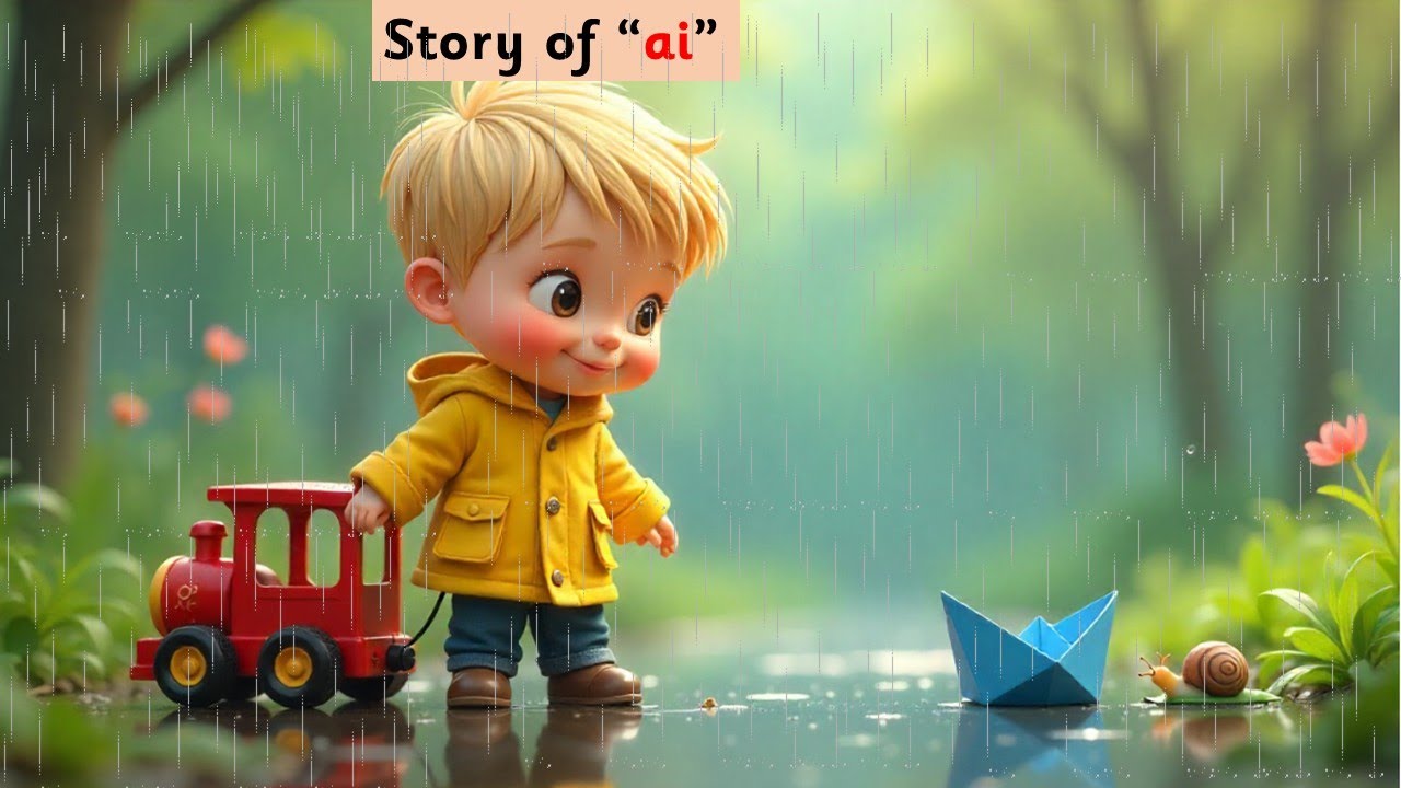 Digraphs / Long Vowel ai / ai story/ai words | Jolly phonics story ...