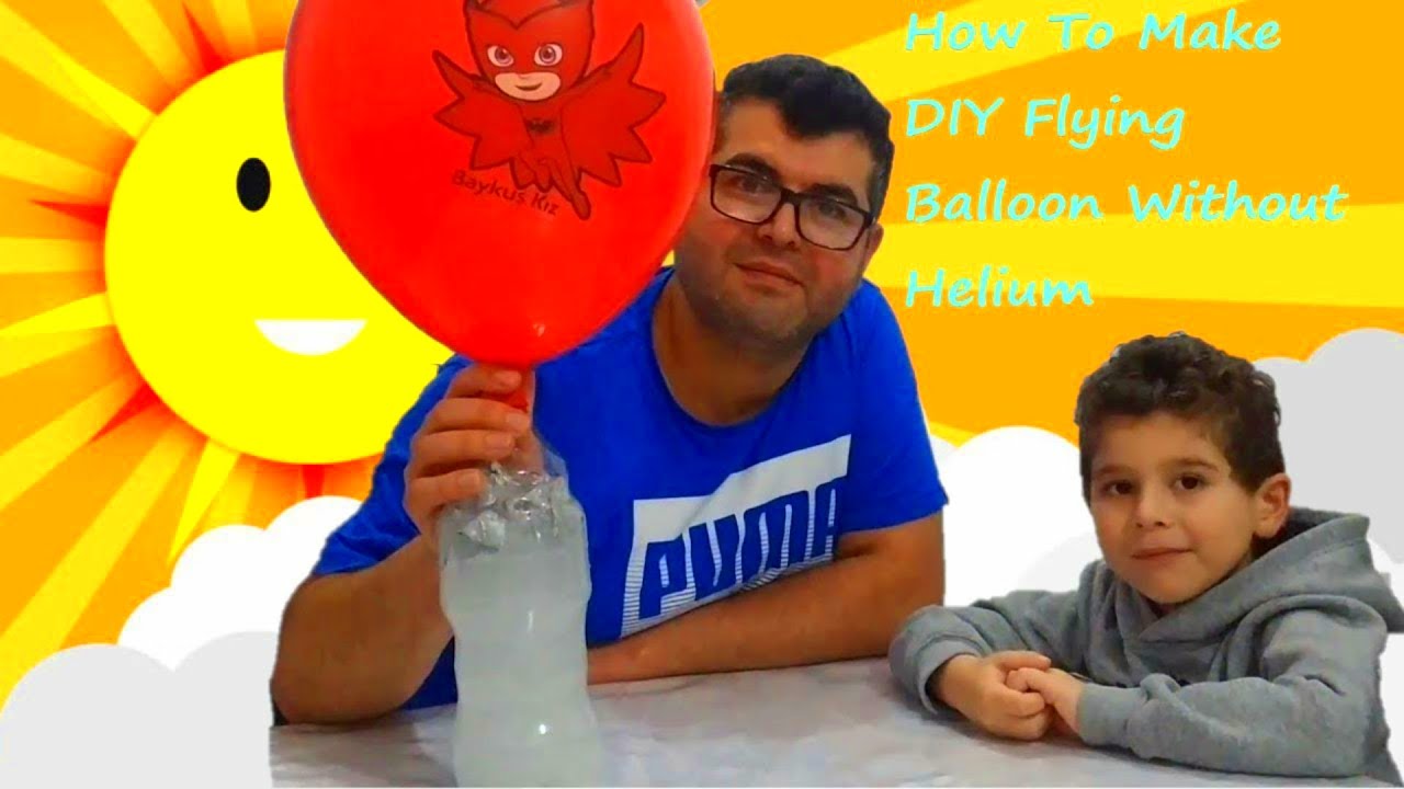 How To Make DIY Flying Balloon Without Helium - YouTube