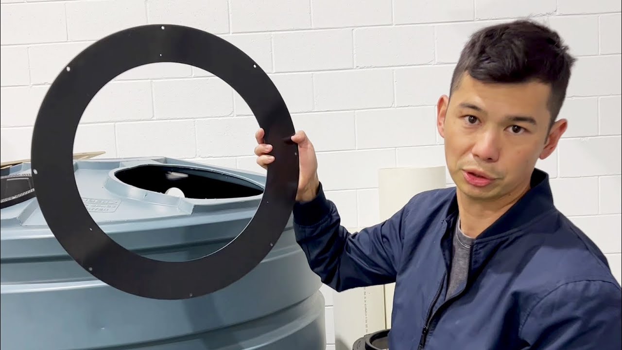 Installing a Tank Screen 360 to a tank with a 500mm opening - YouTube