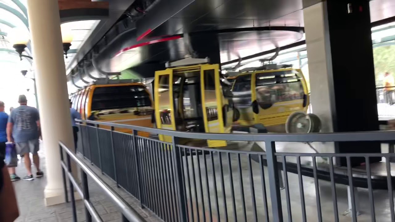 Riding the SKYLINER at Disney World! - YouTube