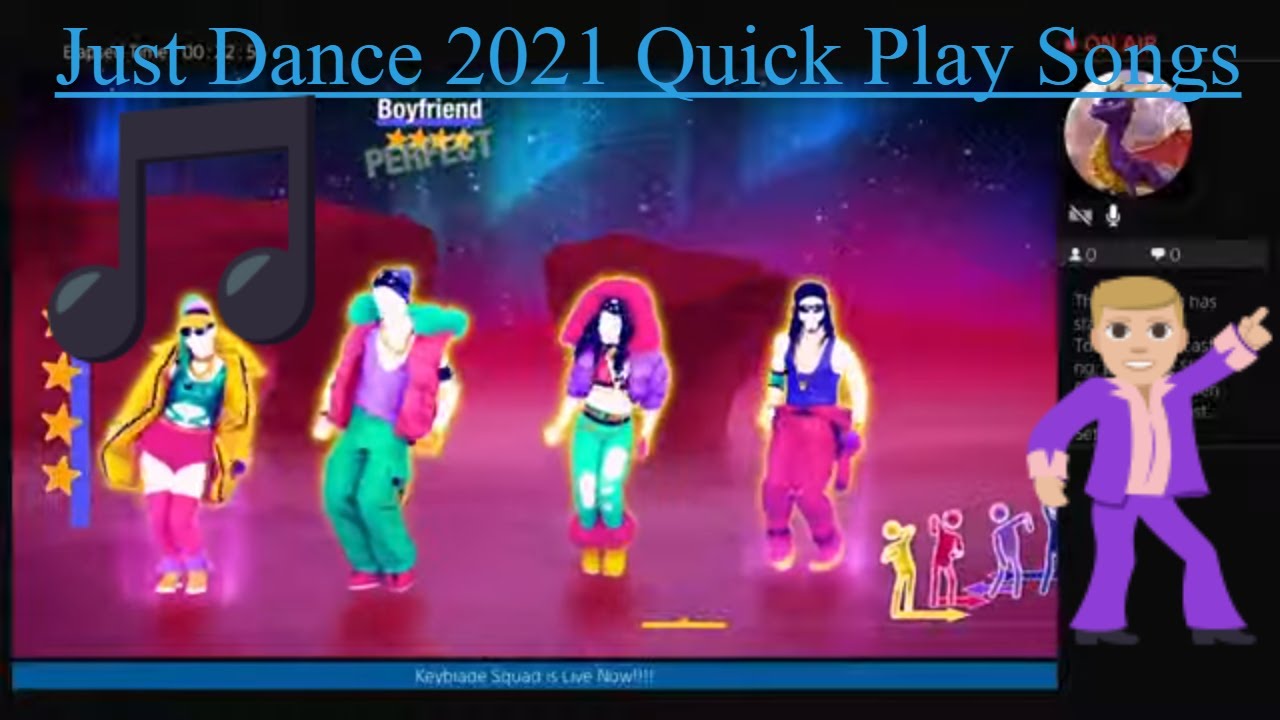 Just Dance 2021 Quick Play Songs Make The Right Moves On The Dance ...