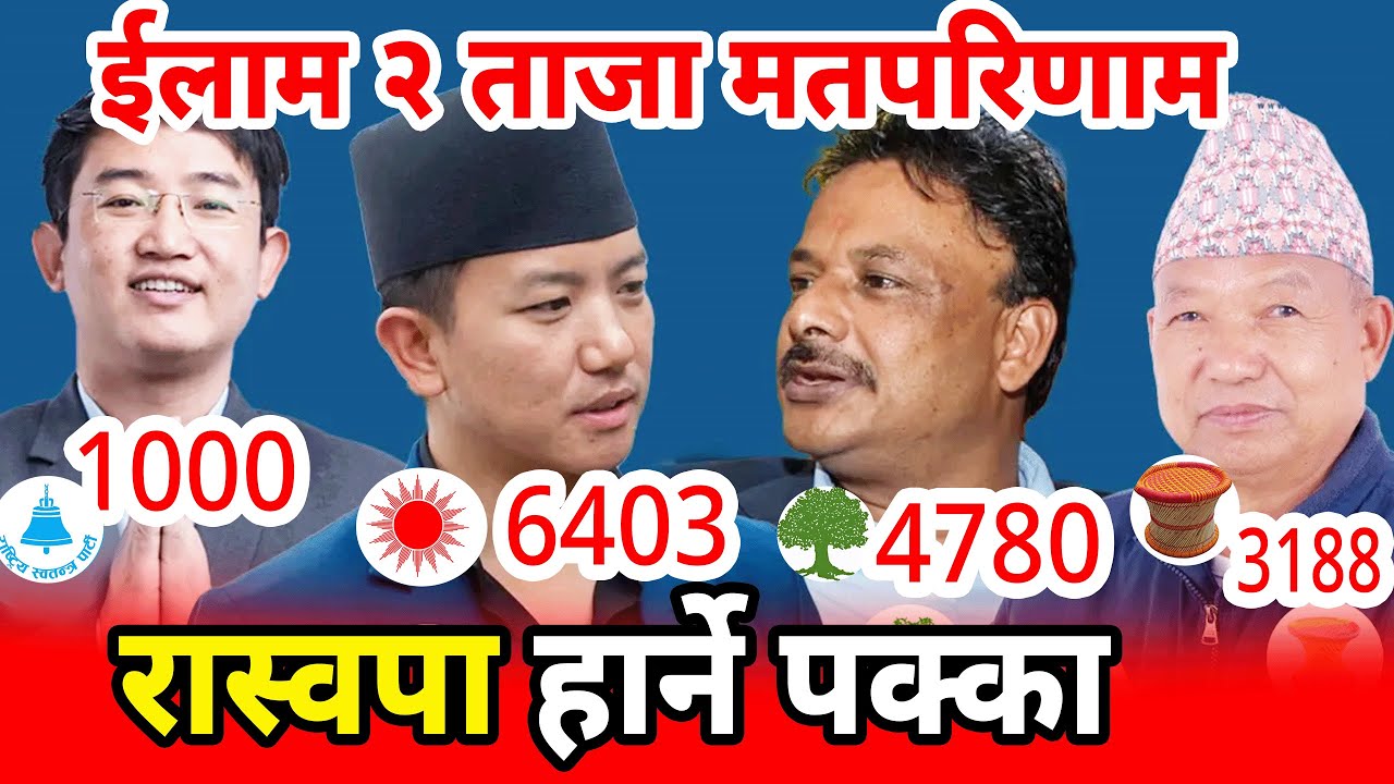 🔴 LIVE:: ईलाम २ ताजा मतपरिणाम | एमालेको अग्रता 🏆 Ilam Election # ...