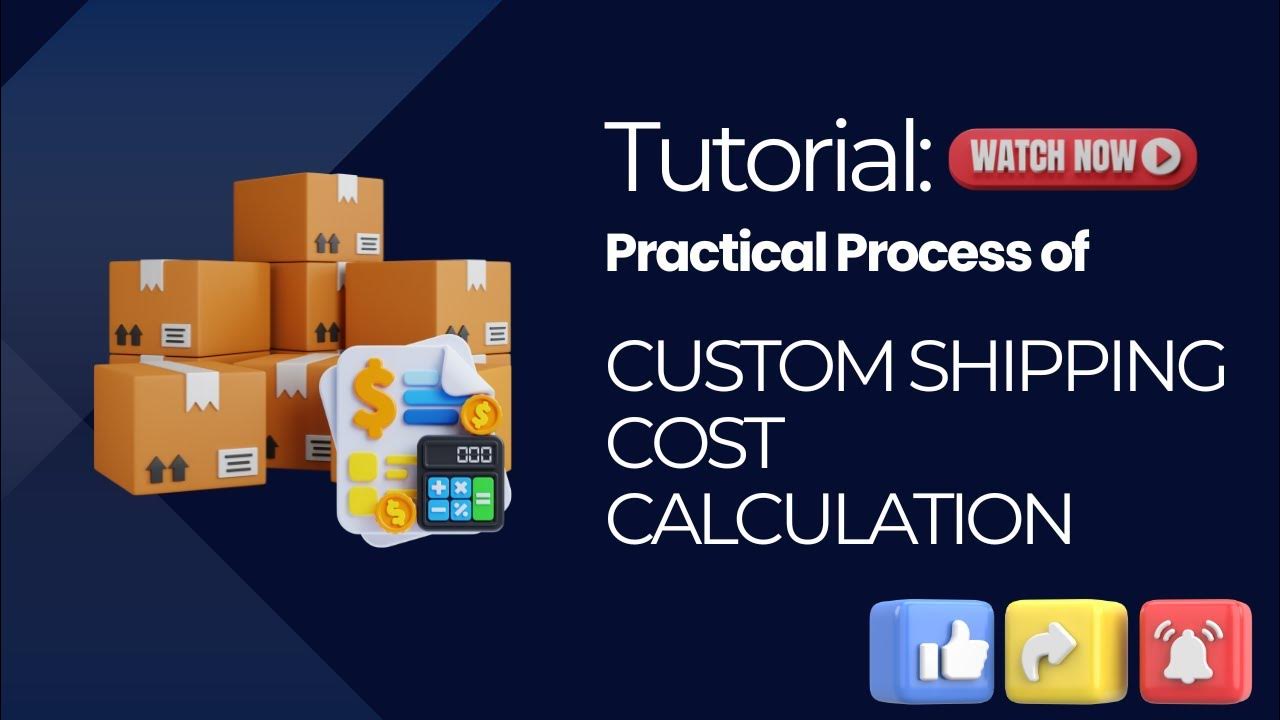 Custom Shipping Cost Calculation - YouTube