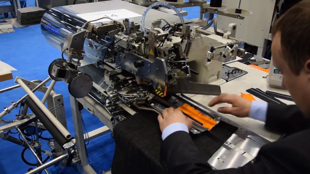 Juki APW 896 Automatic Welting Machine - YouTube