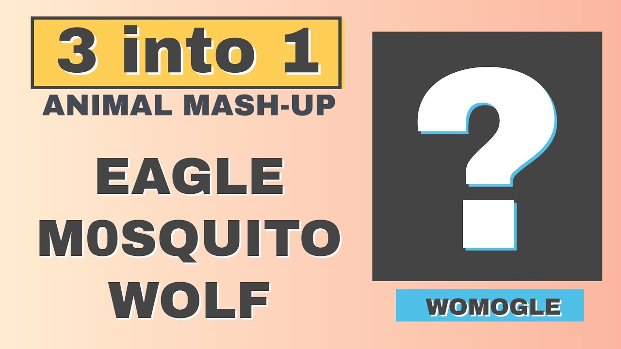 Animal mash up eagle wolf mosquito - YouTube