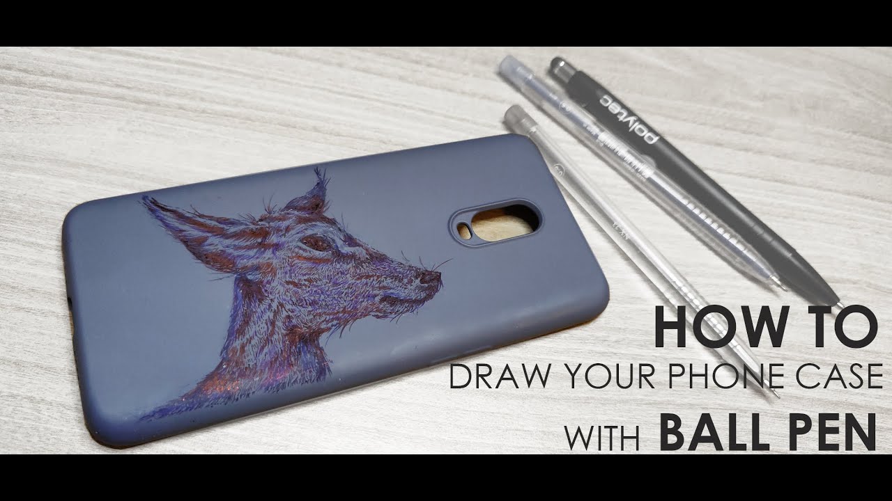 DRAW your Phone Case with Ball Pen | DIY | Tutorial | Kancil - YouTube