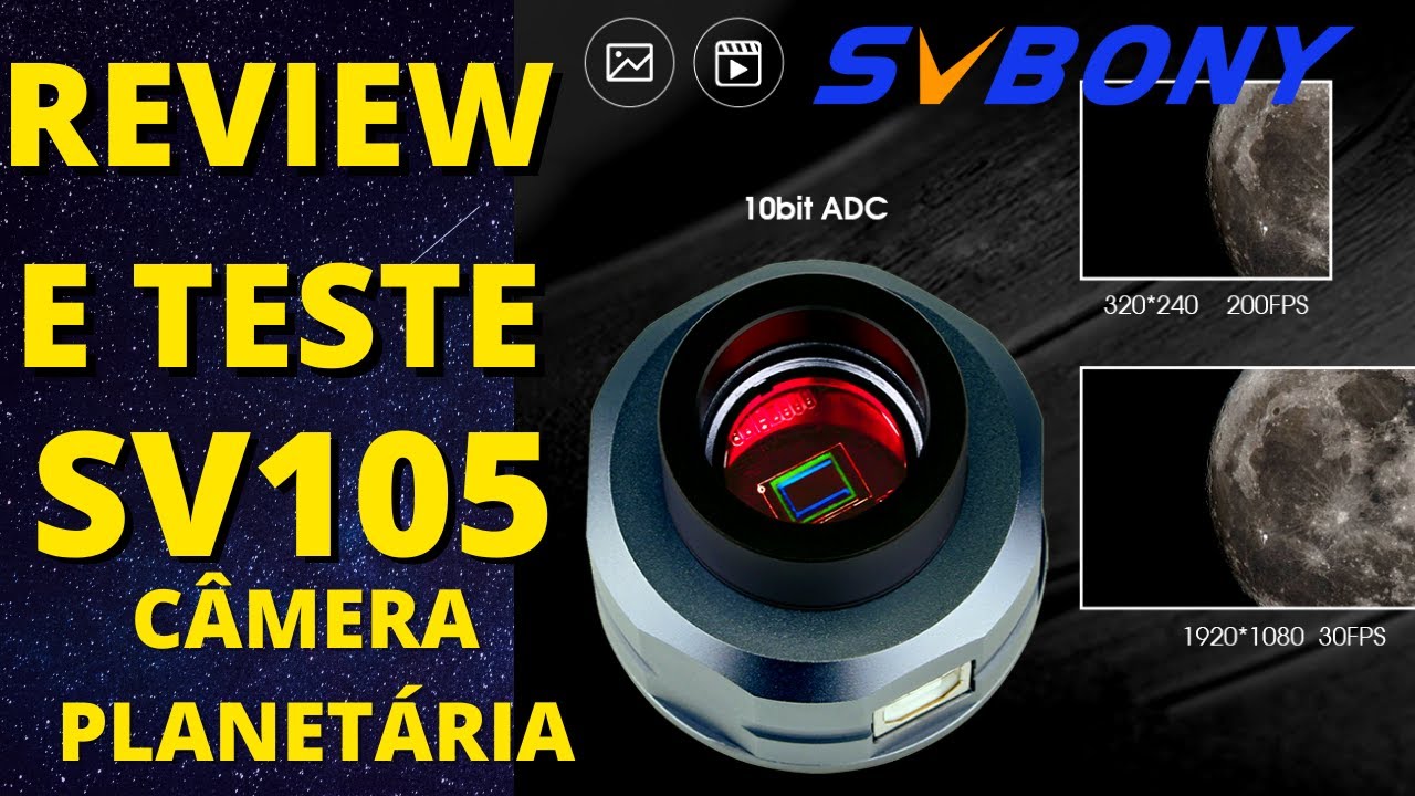 REVIEW E TESTE COMPLETO DA CÂMERA SV105 NA LUA CHEIA - YouTube
