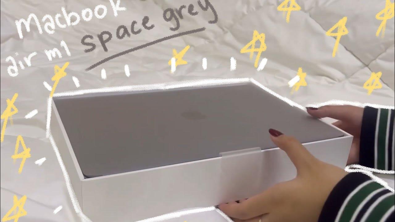 macbook air m1 aesthetic unboxing - YouTube