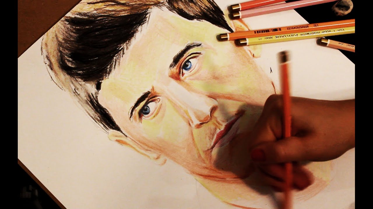 DRAWING ROBERT LEWANDOWSKI | time lapse - YouTube