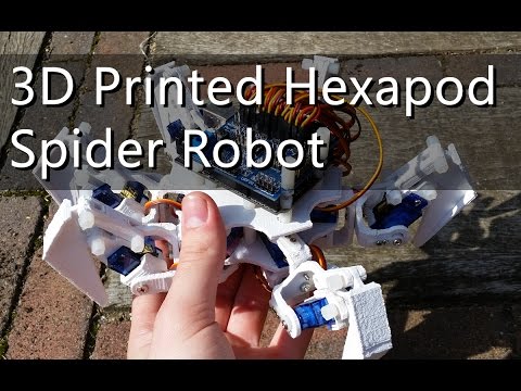 3D Printed Spider Robot | Walking Tests - YouTube