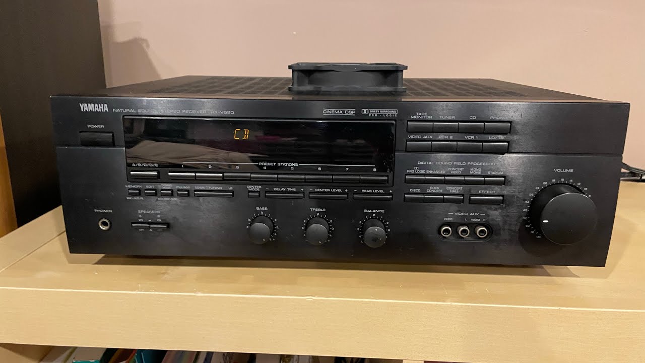 Yamaha RX-V590 Demo , 75WPC, from 1994 - YouTube