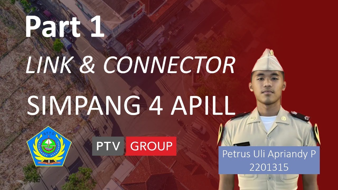PART 1 LINK & CONNECTOR SIMPANG 4 APILL PADA APLIKASI VISSIM - YouTube