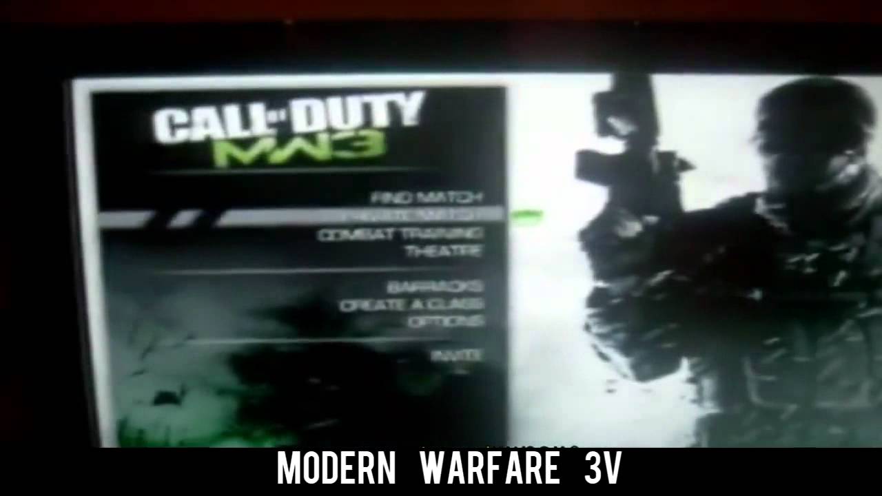 Modern Warfare 3 Multiplayer Menu - YouTube